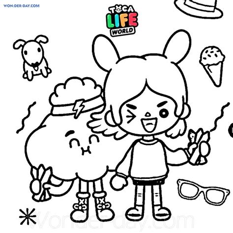 Раскраски Тока Бока | Распечатать бесплатно | Coloring pages, Coloring ...