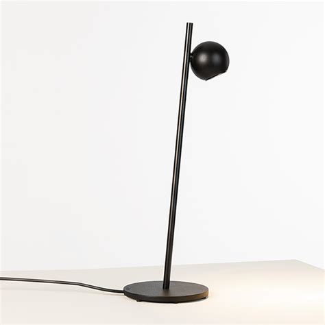 Black Compass Table Lamps M 4077 Led Push Button Dimmer By Estiluz