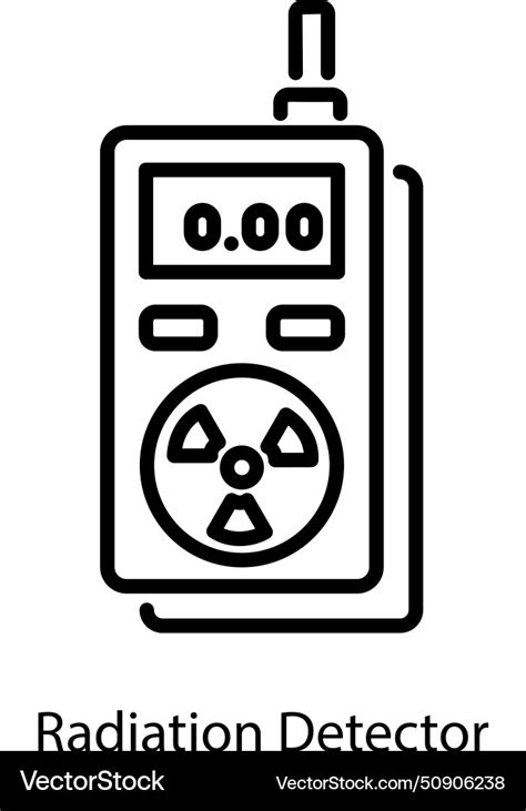 Radiation Detector Royalty Free Vector Image Vectorstock