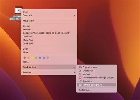 how to quickly remove background from images in macos ventura ios hacker
