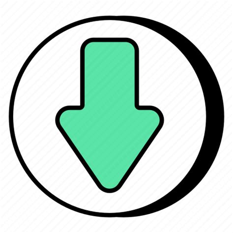 Directional Arrow Navigational Arrow Arrowhead Pointing Arrow Downward Arrow Icon Download