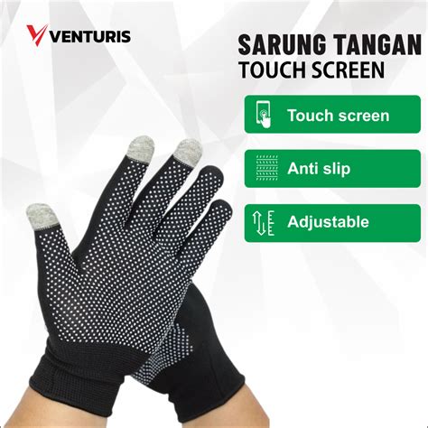 Jual Sarung Tangan Touch Screen Hitam Anti Slip Rajut Layar Sentuh Touchscreen Shopee Indonesia