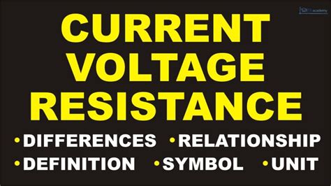 Difference Between Current Voltage And Resistance Explained Pa Academy