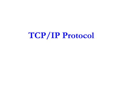 Tcp Iprefmodel Ppt SI MODEL PROTOCOL TCP IP MODEL OSI MODEL PROTOCOL TCP IP MODEL OSI MODEL