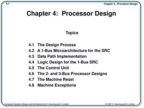 PPT Chapter 4 Processor Design PowerPoint Presentation Free Download ID 1772347