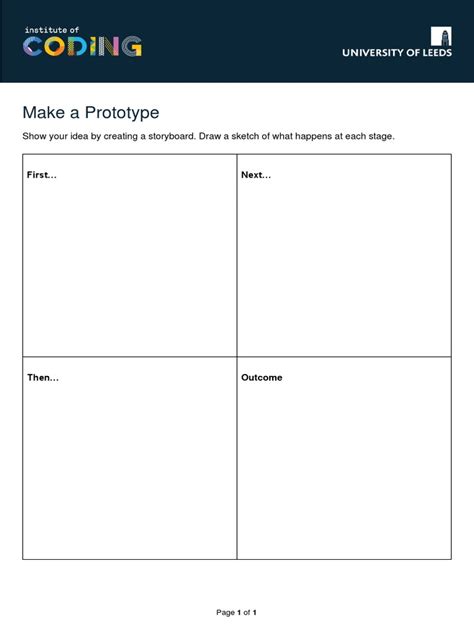 Hcd Prototype Storyboard Pdf