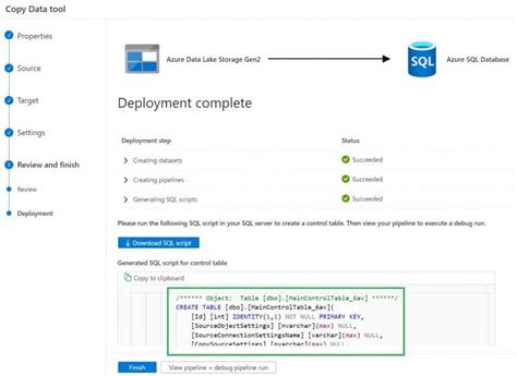 working with an azure data factory meta data driven pipeline