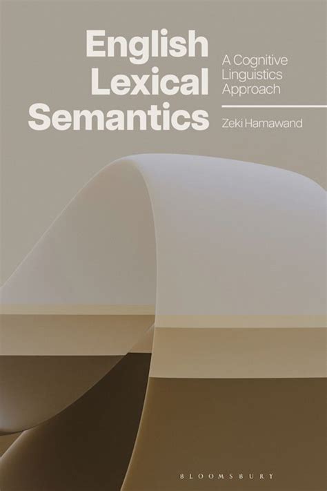English Lexical Semantics A Cognitive Linguistics Approach Zeki