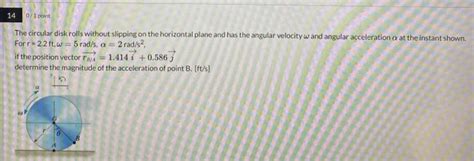 Solved The Circular Disk Rolls Without Slipping On The Chegg