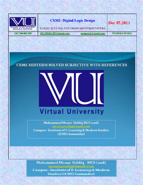 Cs302 Midterm Solved Subjectives With References By Moaaz Cs302