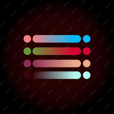 Premium Vector Gradient Color Palette With Vector Elements