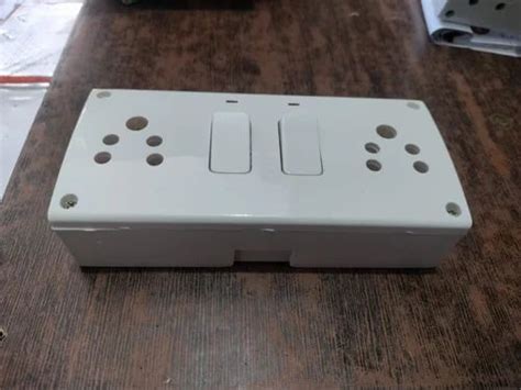 16 Electrical Combine Double Modular Switch Socket Combination Polycarbonate At Rs 60 In
