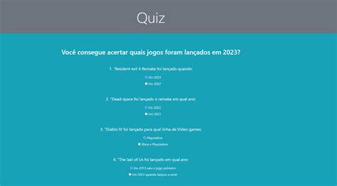 GitHub RafaelM Quiz Interativo Js Quiz Realizado Bootstrap E JavaScript