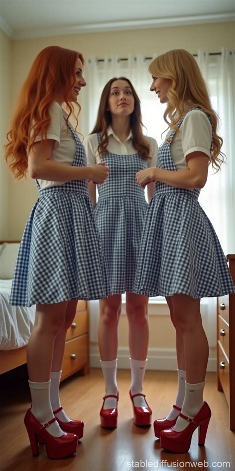 Surprised College Students In Dorm Room Stable Diffusion Online