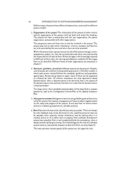 Software Engineering Lecture Notes 10 38 Introduction To Software Engineering Management