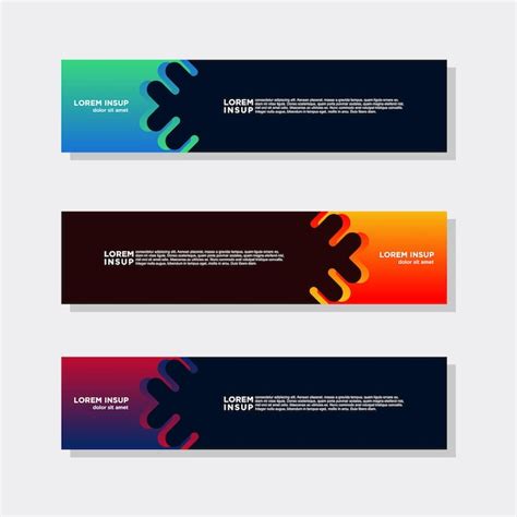 Premium Vector Abstract Modern Collection Of Web Banner Template