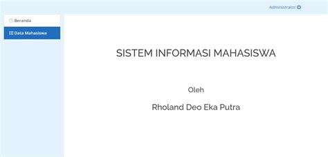 Github Rholanddeo Sistem Informasi Mahasiswa