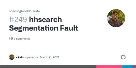 Hhsearch Segmentation Fault · Issue 249 · Soedinglabhh Suite · Github