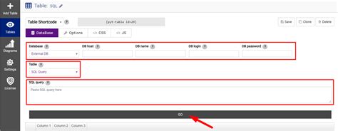 Custom Sql Query Pubydoc Data Tables And Charts Wordpress Plugin
