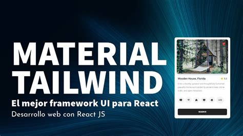 cómo instalar material tailwind para react js el mejor framework ui
