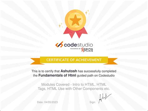 Certificate