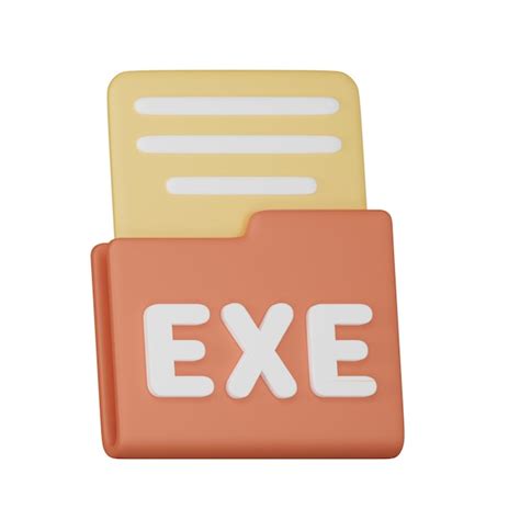 exe file 3d icon premium ai generated image