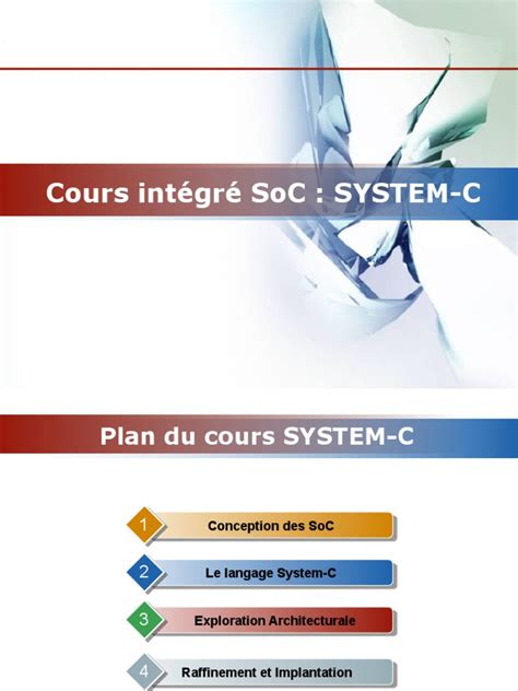 Cours Systemc Pdf Structure De Contrôle C