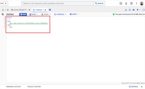 Understanding The Bigquery User Interface Optimize Smart