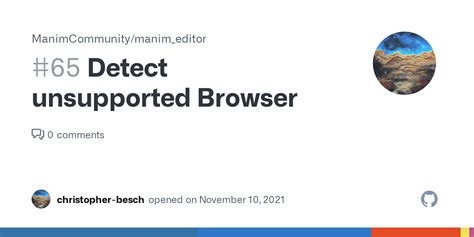 Detect Unsupported Browser · Issue 65 · Manimcommunitymanimeditor