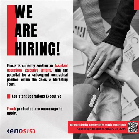 Enosis Solutions On Linkedin Operationsexecutive Wearehiring Internshipopportunity