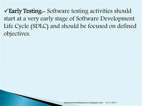 7 Testing Principles Ppt