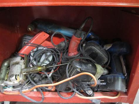 Task Force Tool Box With Assorted Tools Pieces Property Room