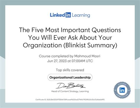 Mahmoud Masri On Linkedin Certificate Of Completion