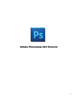 Photoshop CS5 Tutorial | PDF
