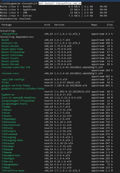 Install Libreoffice On Rocky Linux 93