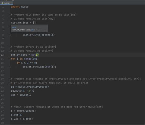 Rust Style Type Inference On Further Usage Of A Variable · Issue 6710 · Microsoft Pyright · Github