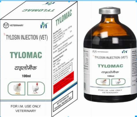 Tylosin Tartrate Injection Packaging Size 100 Ml Prescription At