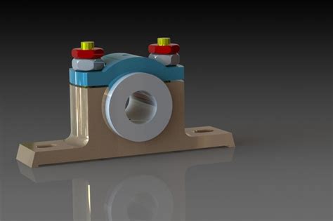 Assembly Of Plummer Block Catia Stl Step Iges Solidworks 3d Cad Model Grabcad
