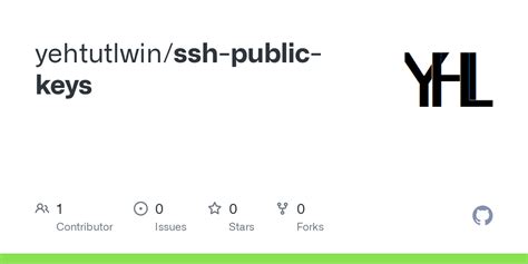 Github Yehtutlwinssh Public Keys