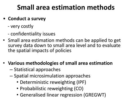 Ppt What Is Small Area Estimation Powerpoint Presentation Free