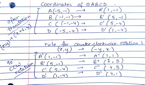 [solved] Rectangle Abcd Is Translated According To The Rule X Y → X 6 Y To