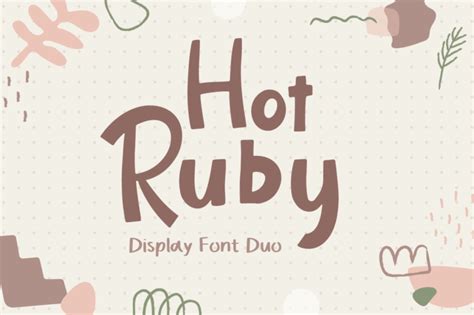 Hot Ruby Handwritten Font Duo By Attype Studio