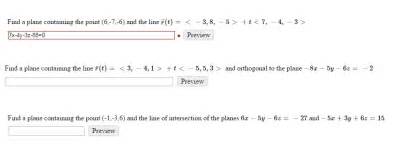 Solved Find A Plane Containing The Point 6 7 6 And The
