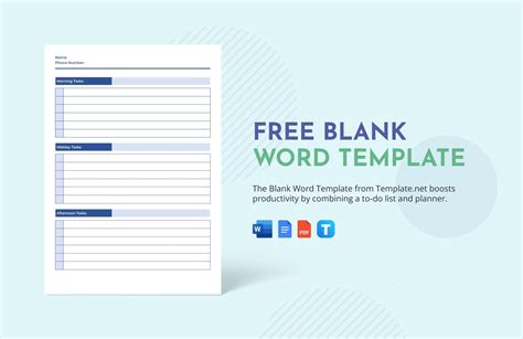 Free Blank Word Template Download 2024