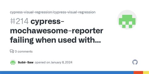 Cypress Mochawesome Reporter Failing When Used With Cypress Visual