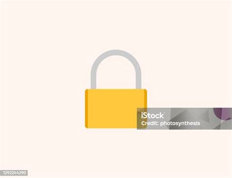 닫힌 잠금 벡터 아이콘입니다 격리 된 자물쇠 플랫 컬러 일러스트 기호 벡터 이모티콘에 대한 스톡 벡터 아트 및 기타 이미지
