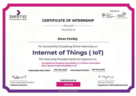 Emertxe Information Technologies On Linkedin Congratulations To Aman