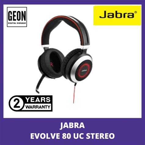 Jabra EVOLVE 80 UC Stereo Headset Geon Asia