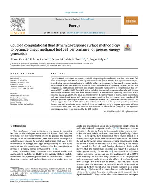 Pdf Coupled Computational Fluid Dynamics Response Surface Methodology