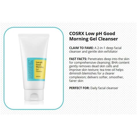 Cosrx Low pH Good Morning Cleanser 50ml Original - Khyrastore